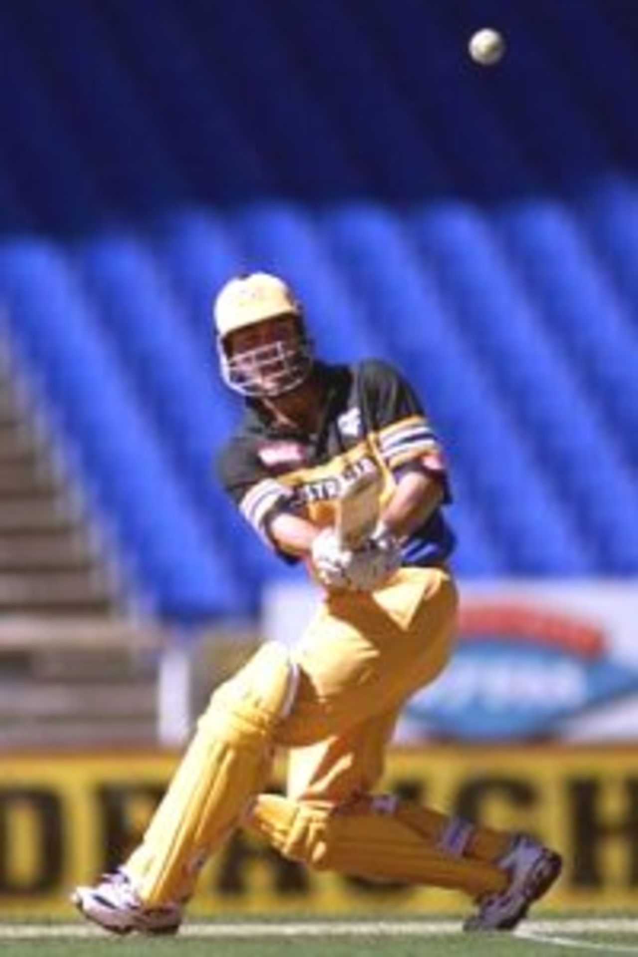 Mark Waugh is run out by Nevin, New Zealand v Australia, 6th ODI, 1999/ ...