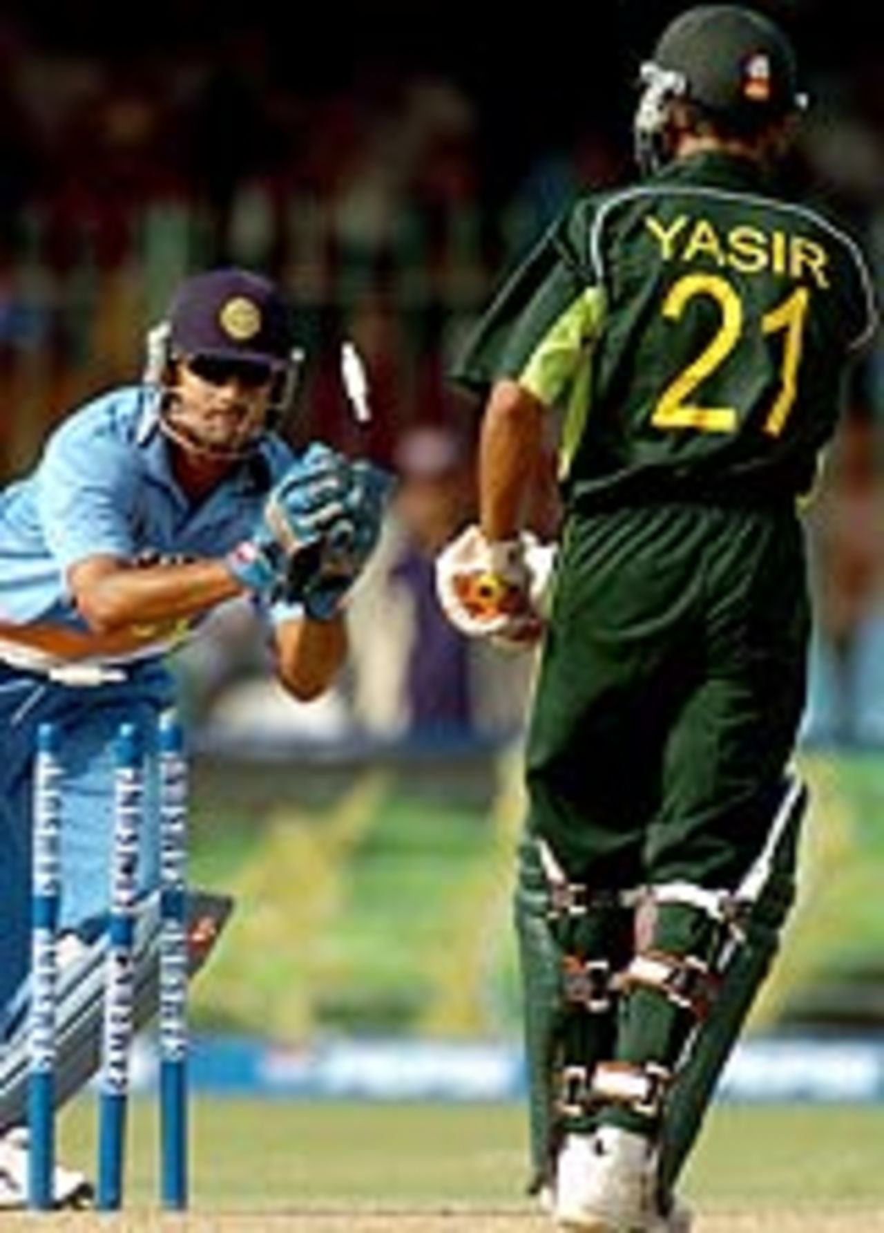 Rahul Dravid stumps Yasir Hameed | ESPNcricinfo.com