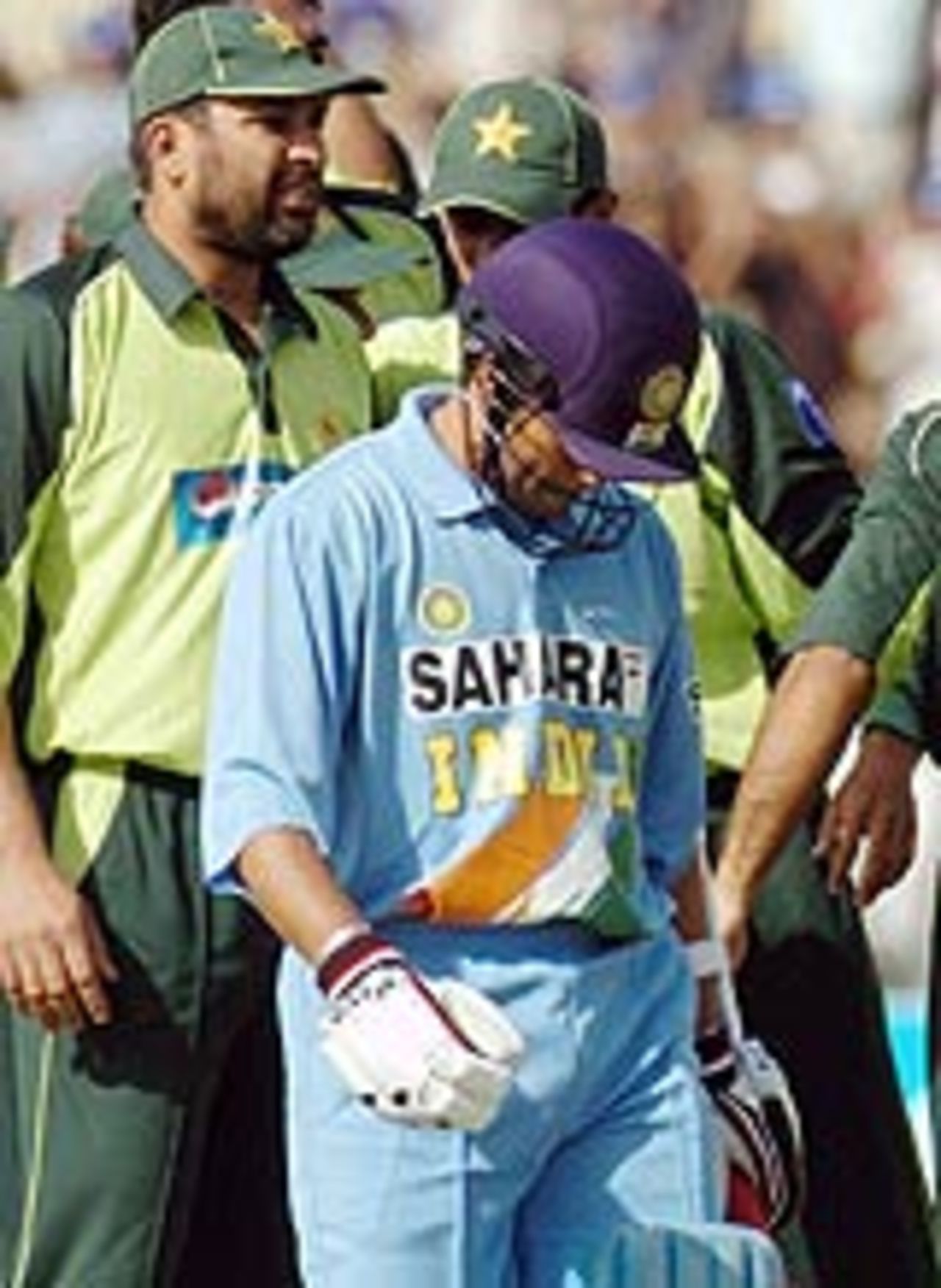 Sachin Tendulkar walks back to the pavilion after his cameo of 37 ...