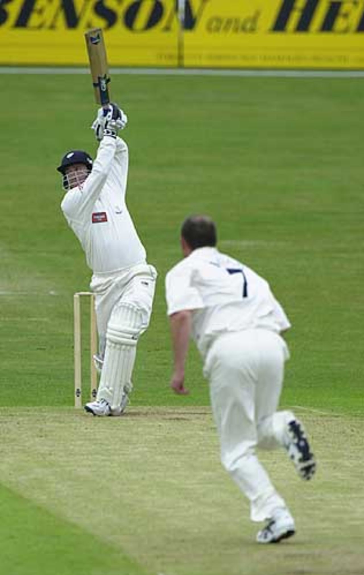 Craig White drives Wood in his innings of 10 | ESPNcricinfo.com