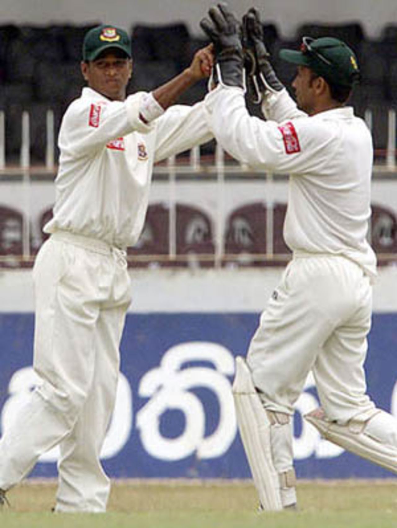 Buddhika Fernando in his follow-through against Bangladesh at Colombo ...
