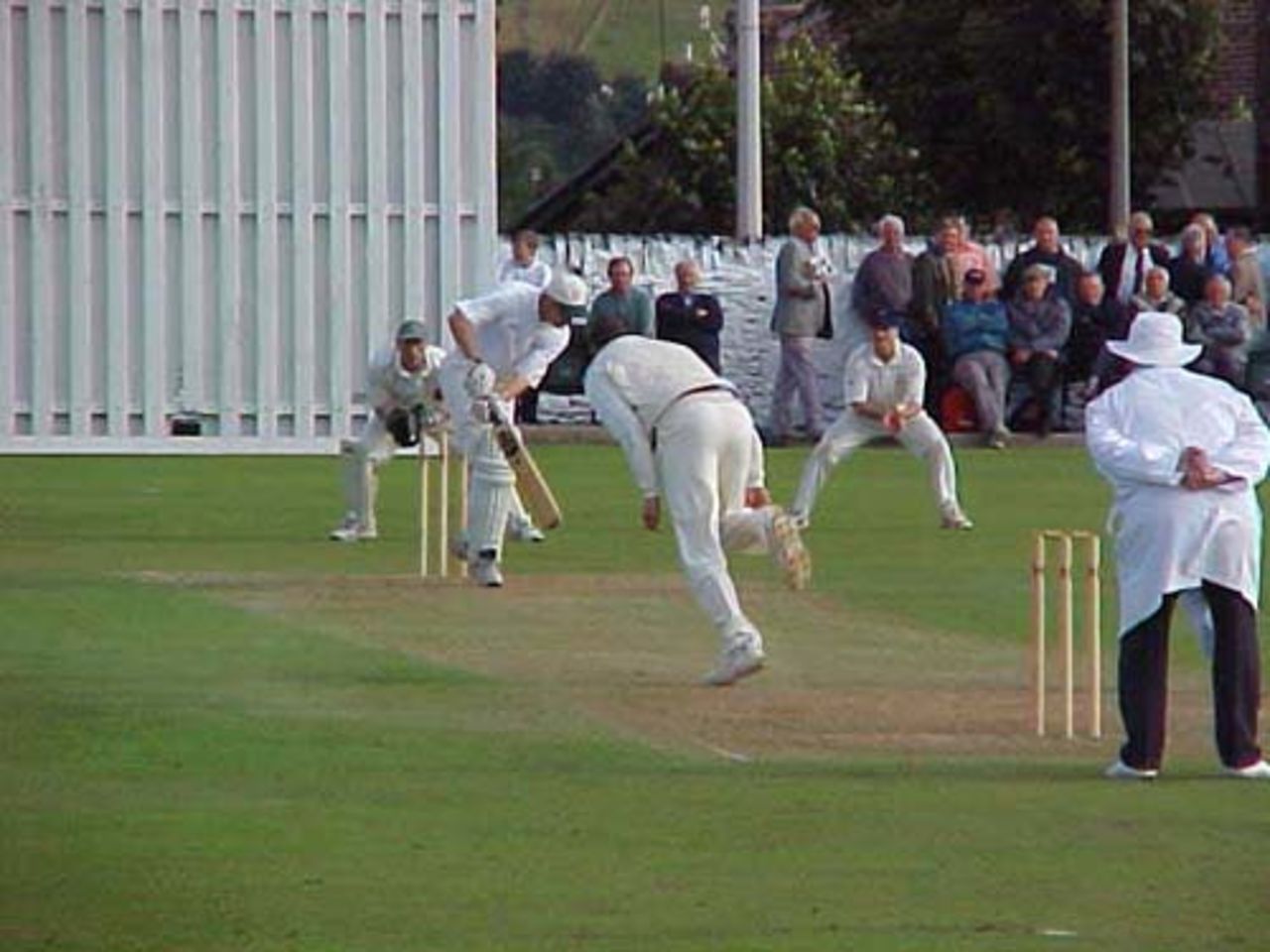 Simon Lord is beaten all ends up by Shaun Young | ESPNcricinfo.com