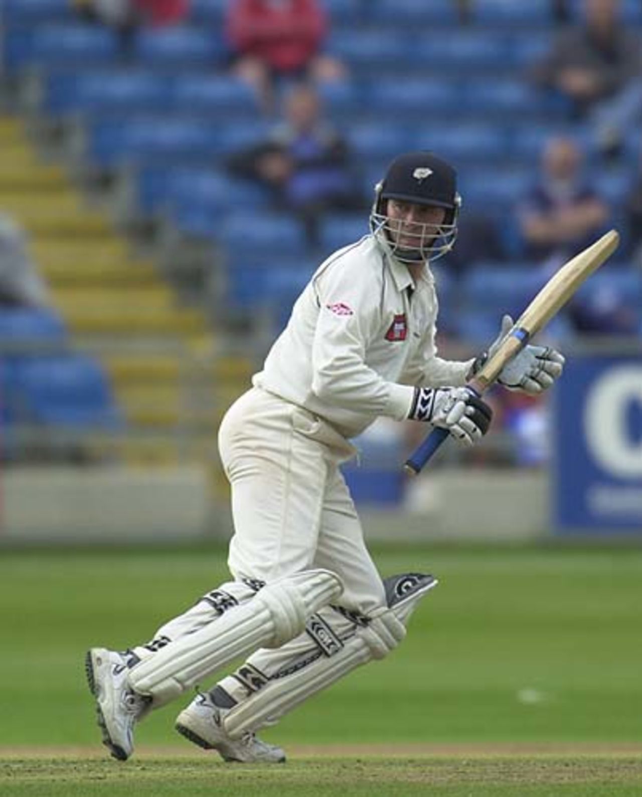 White salutes the crowd after achieving his 50 | ESPNcricinfo.com