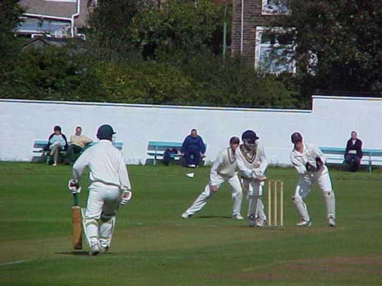 Russell Edmonds was first to go and Enfield subsided to 90 all out ...