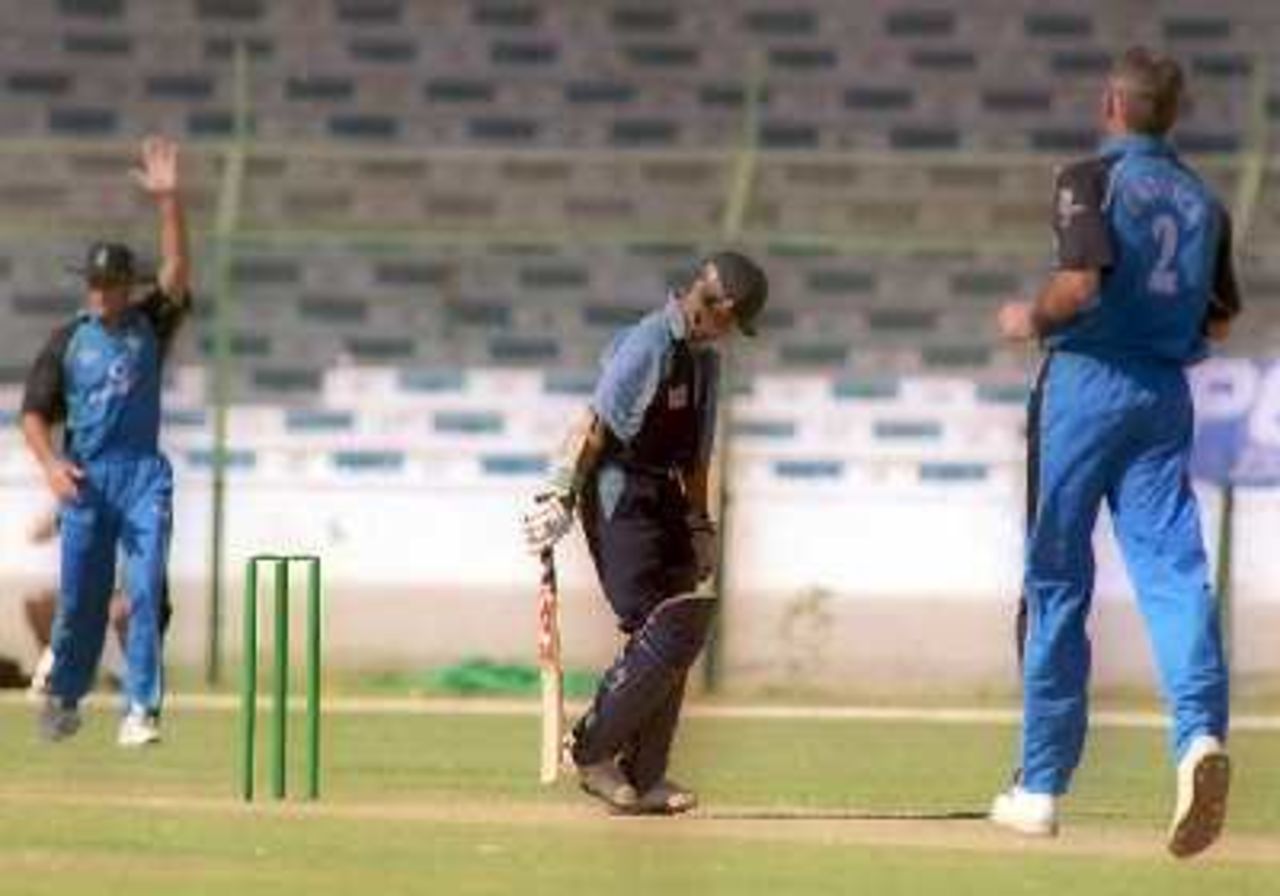 Salman Butt of Pakistan 'A' out, caught off Caddick | ESPNcricinfo.com