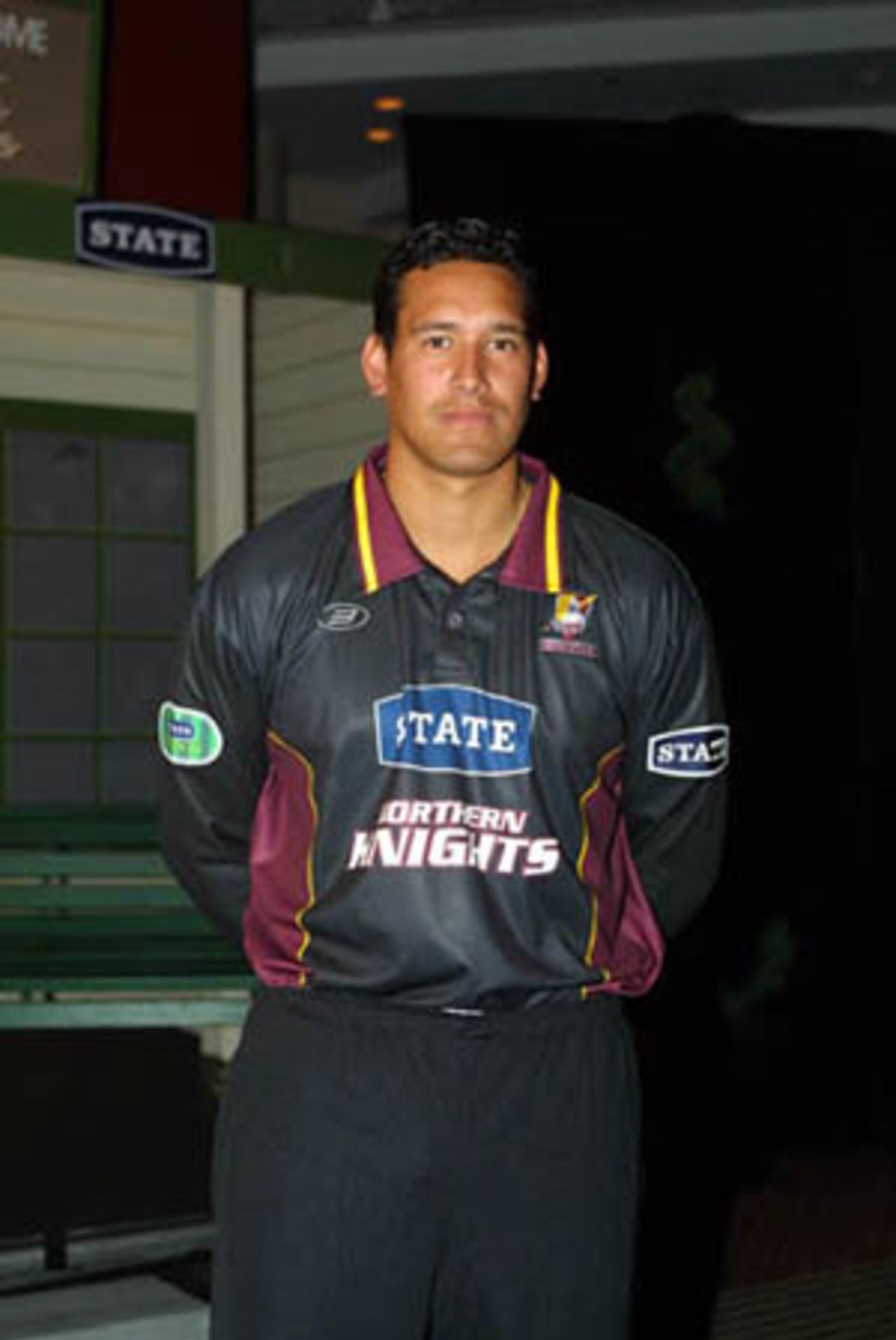 Tuffey models the new State Northern Knights uniform at 2001/02 season ...