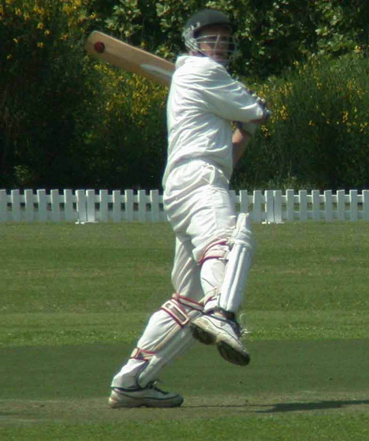 Qaasim Adams of United pulling against WPCC at Impala Park ...