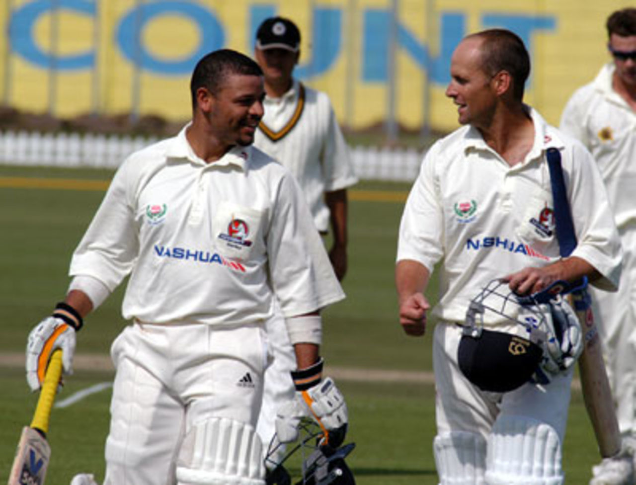 Ashwell Prince and Gary Kirsten leave the field at tea | ESPNcricinfo.com