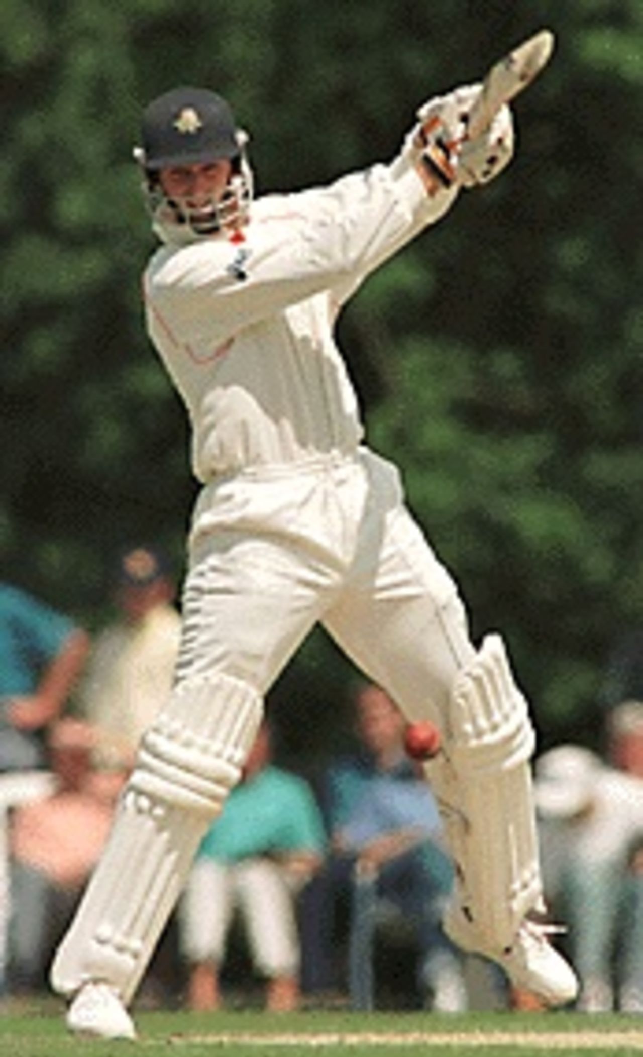 John Crawley during his innings of 85, Hertfordshire v Lancashire ...