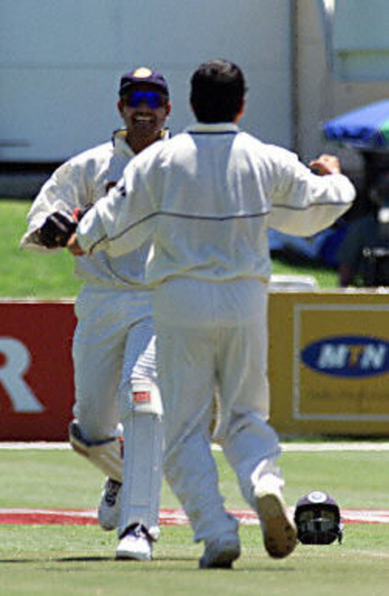 Indian pace bowler Srinath bowling in his 6 wicket innings ...