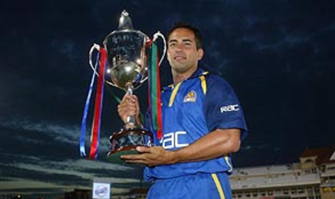 Surrey Lions with NCL trophy | ESPNcricinfo.com