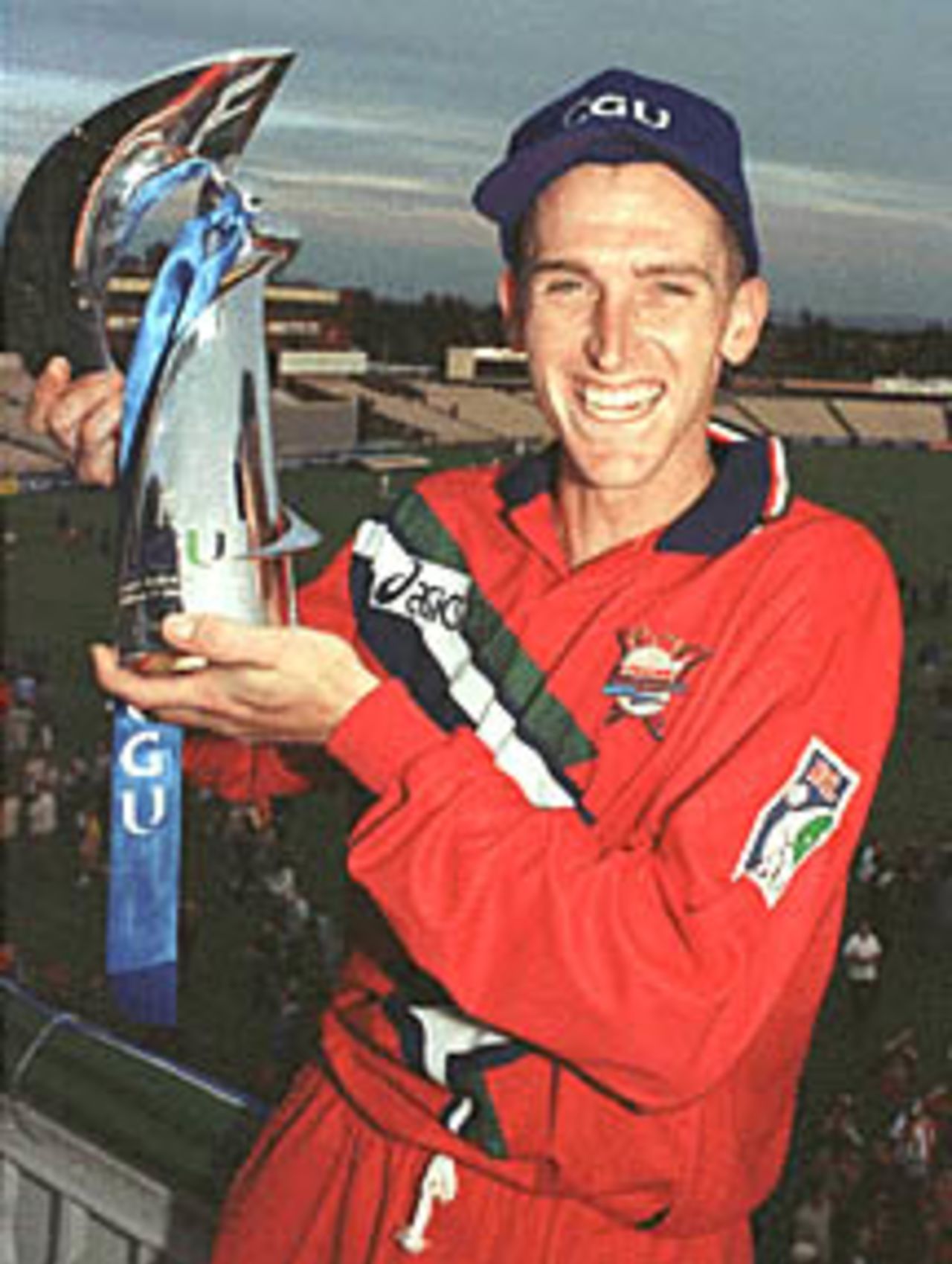 Neil Fairbrother in batting action, Lancashire v Kent, National League ...