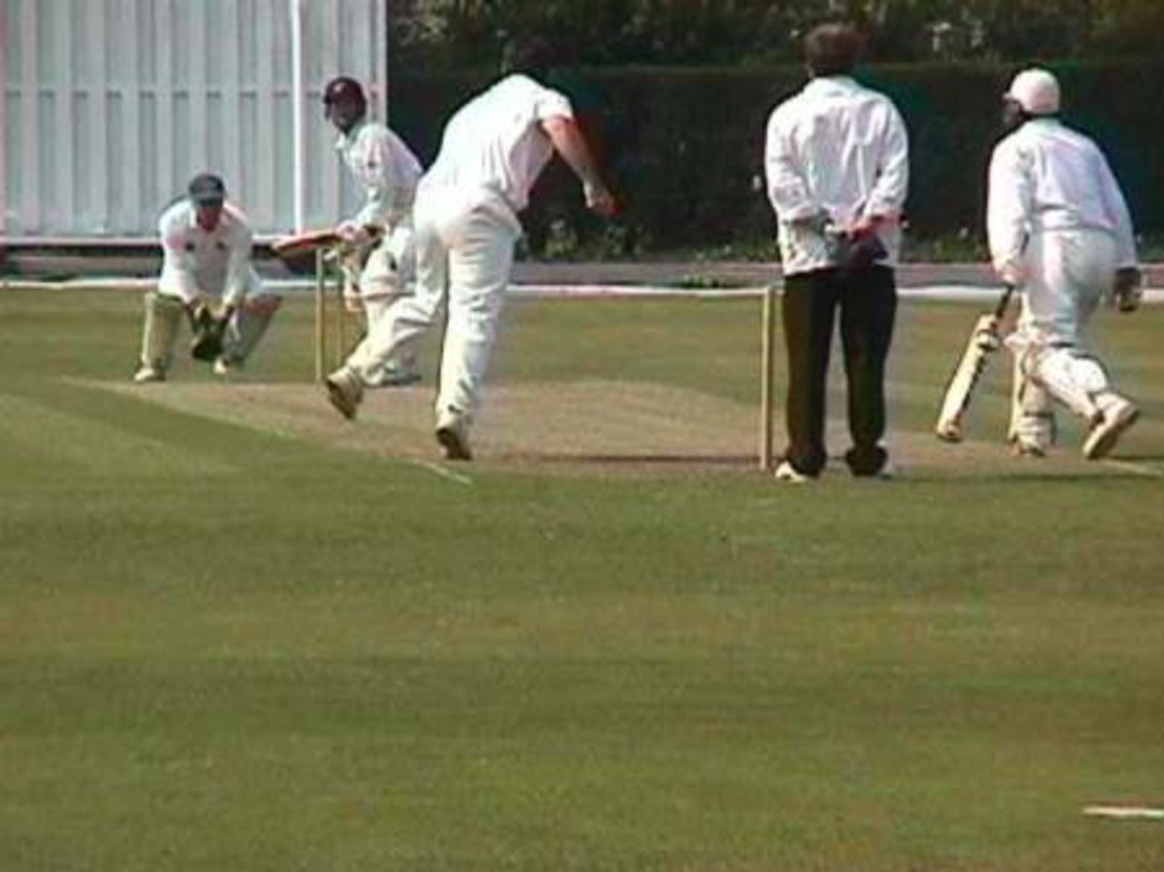 Nathan Astle facing Daniel Marsh at Centre Vale | ESPNcricinfo.com