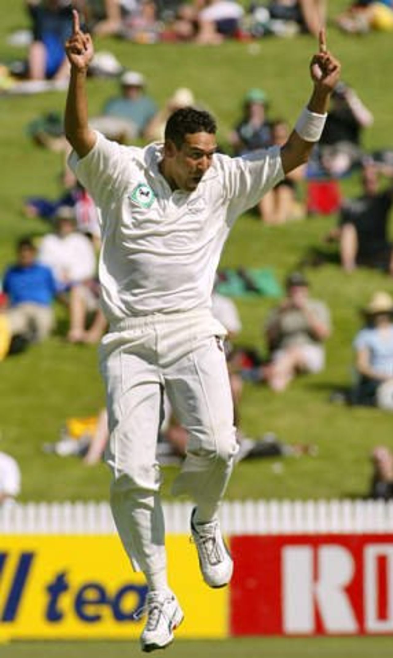 Daryl Tuffey celebrates another wicket for New Zealand | ESPNcricinfo.com