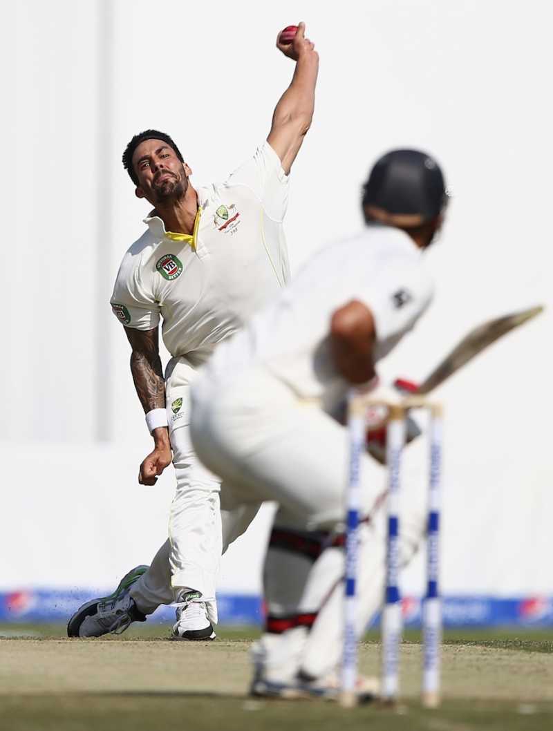 mitchell johnson bowling action analysis