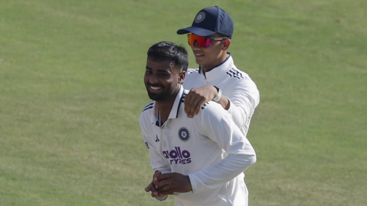 Ind vs Afg Test - Manav Suthar announces his arrival with pinpoint ...