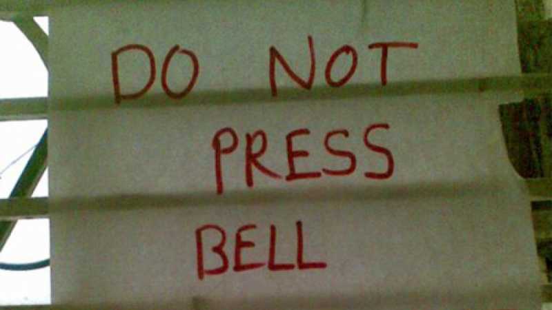 do not press the