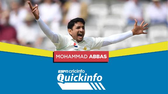 Mohammad Abbas, Pakistan's second-fastest to 50 Test wickets ...