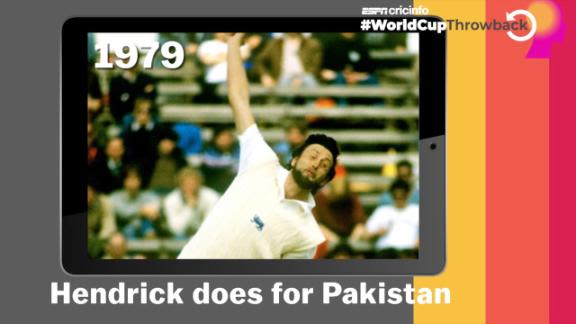 Mike Hendrick's four-for tears away at Pakistan's top order, 1979 ...