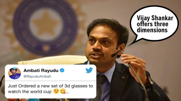 Rayudu reacts to his omission from India's World Cup squad ...