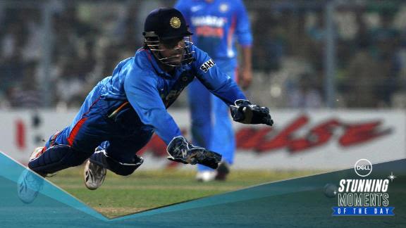 IPL 2020 - MS Dhoni pulls off a diving catch | ESPNcricinfo.com