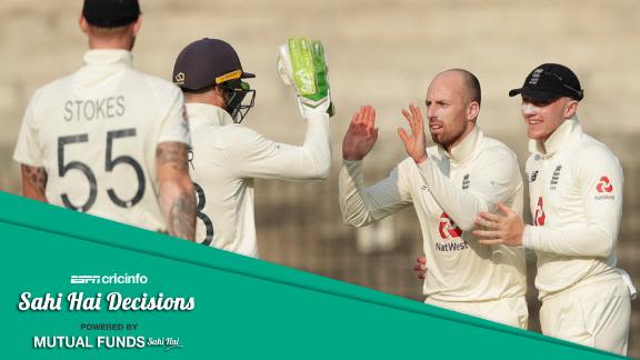 Sahi hai decisions - Jack Leach strikes with the new ball ...