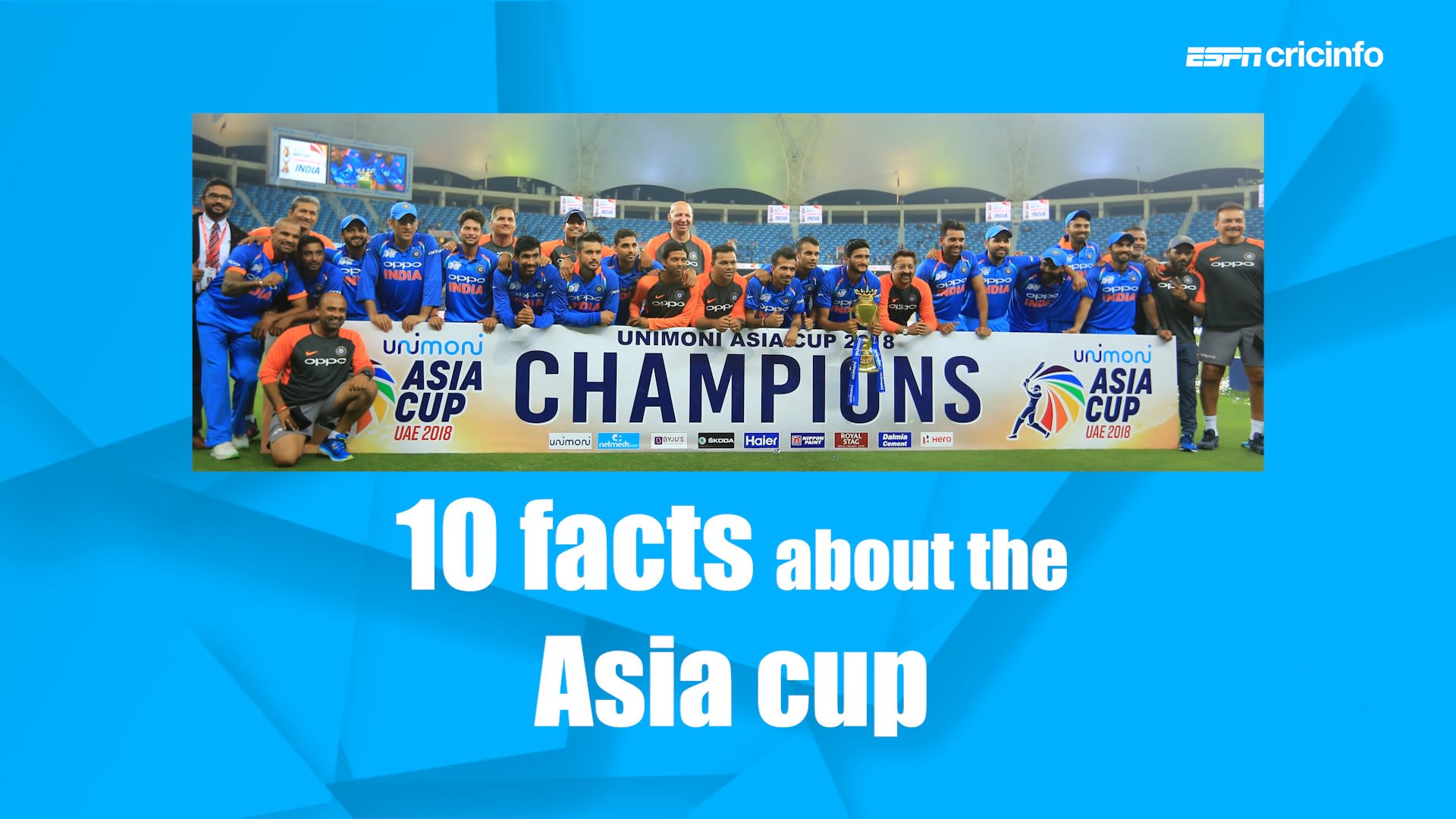 Asia Cup 2022 - Ten facts about the tournament | ESPNcricinfo.com