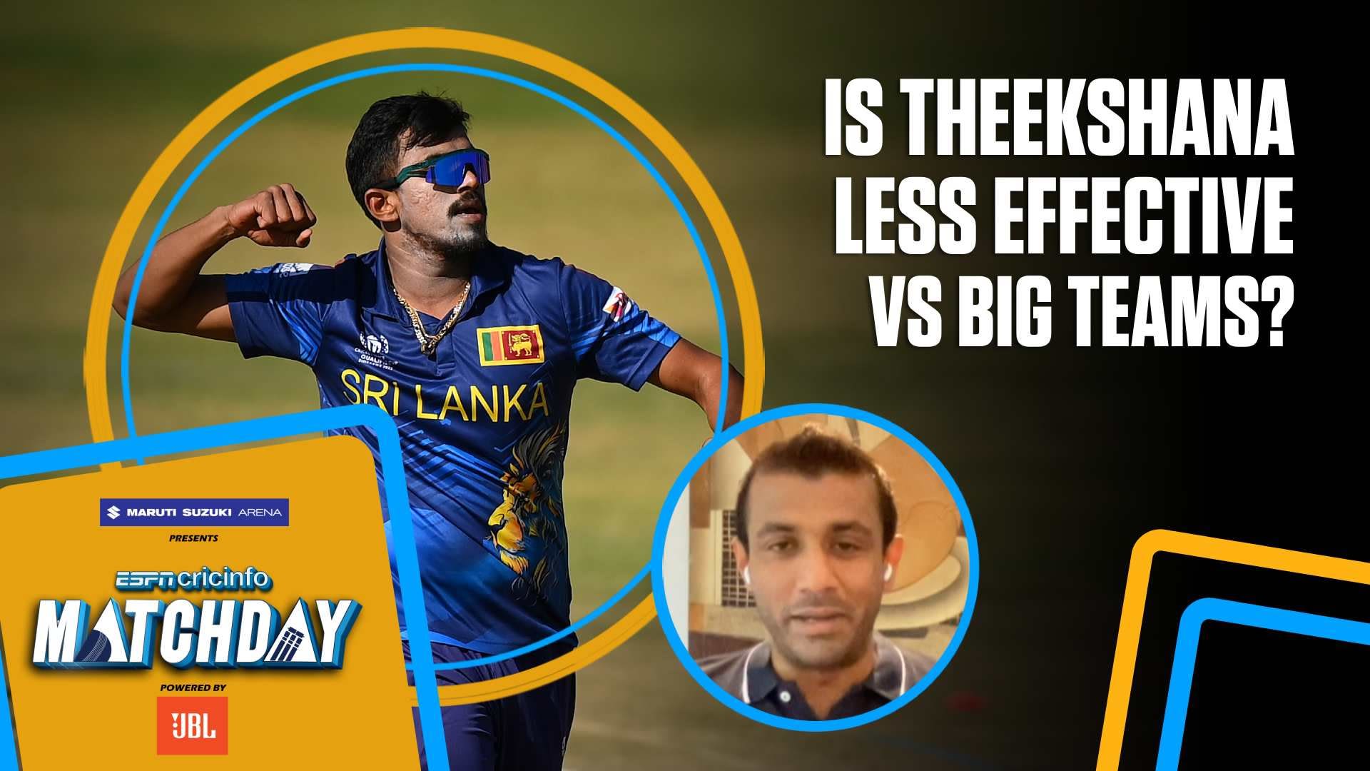 Is Maheesh Theekshana not as effective against the top 10 teams ...