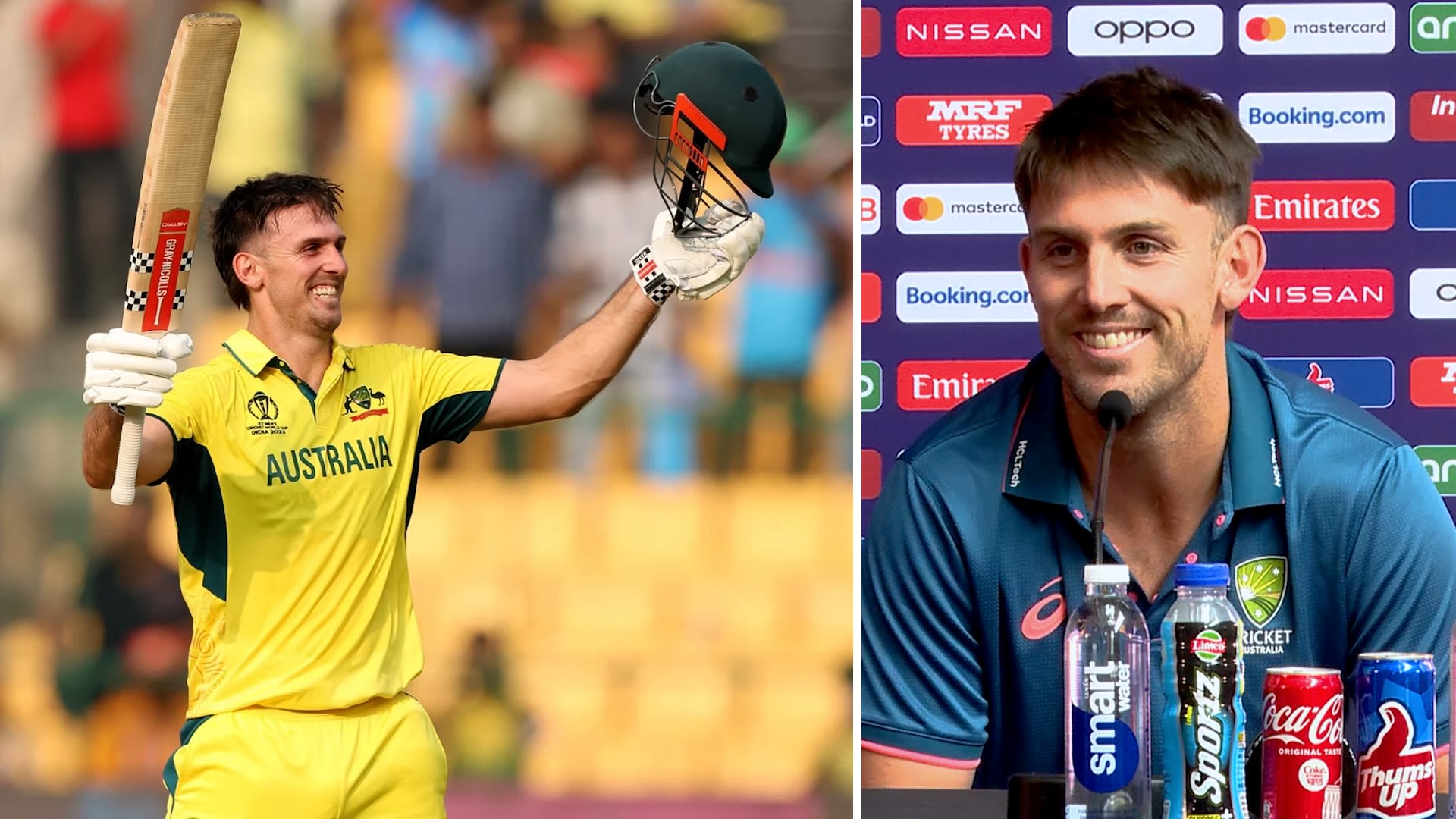 ICC Cricket World Cup 2023 - Aus vs Ned - Mitchell Marsh - vibe in the ...