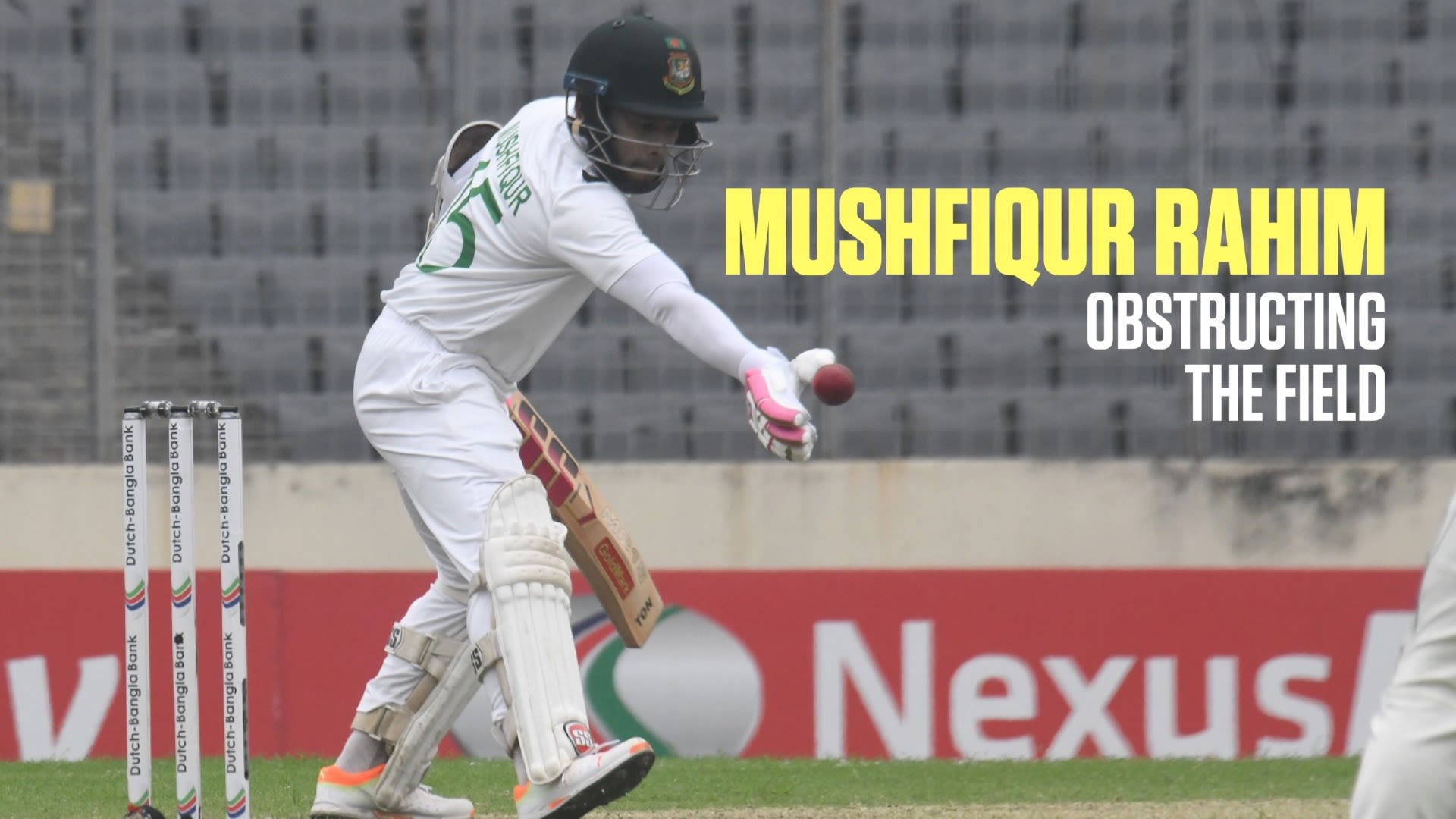 Mushfiqur Rahim's obstructing the field dismissal | ESPNcricinfo.com