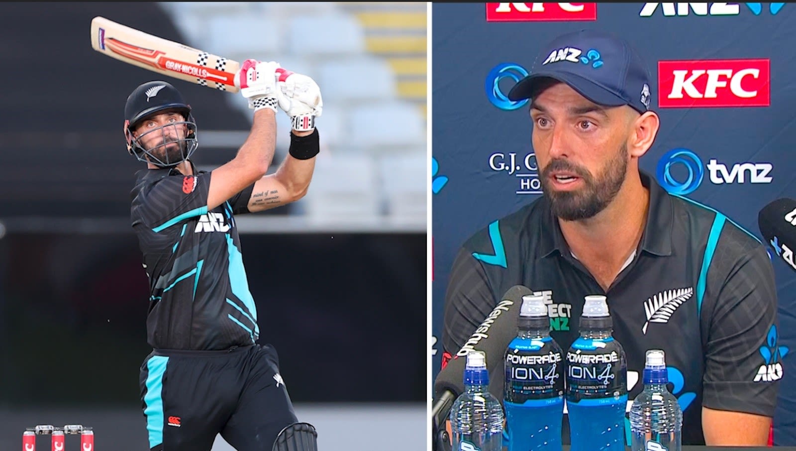 Daryl Mitchell explains T20 batting - 'Play nice cricket shots ...