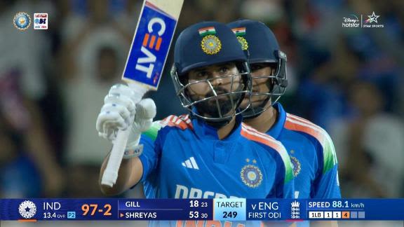 Ind vs Eng highlights - Shreyas Iyer brings up his fifty | ESPNcricinfo.com