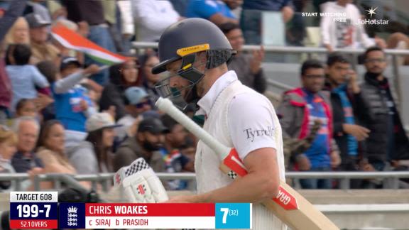Prasidh bounces out Woakes at Edgbaston | ESPNcricinfo.com