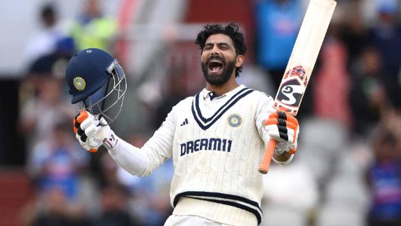 Watch - Ravindra Jadeja brings up his century with a six | ESPNcricinfo.com