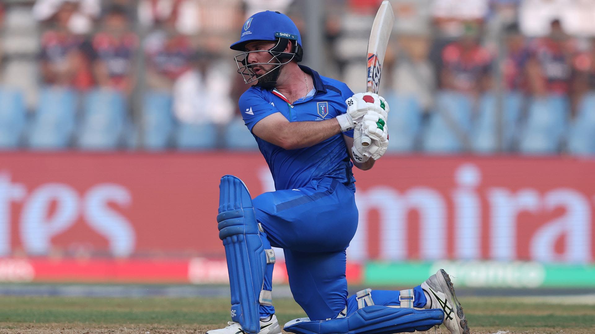 Ita vs Nep - Anthony Mosca goes for a big one | ESPNcricinfo.com