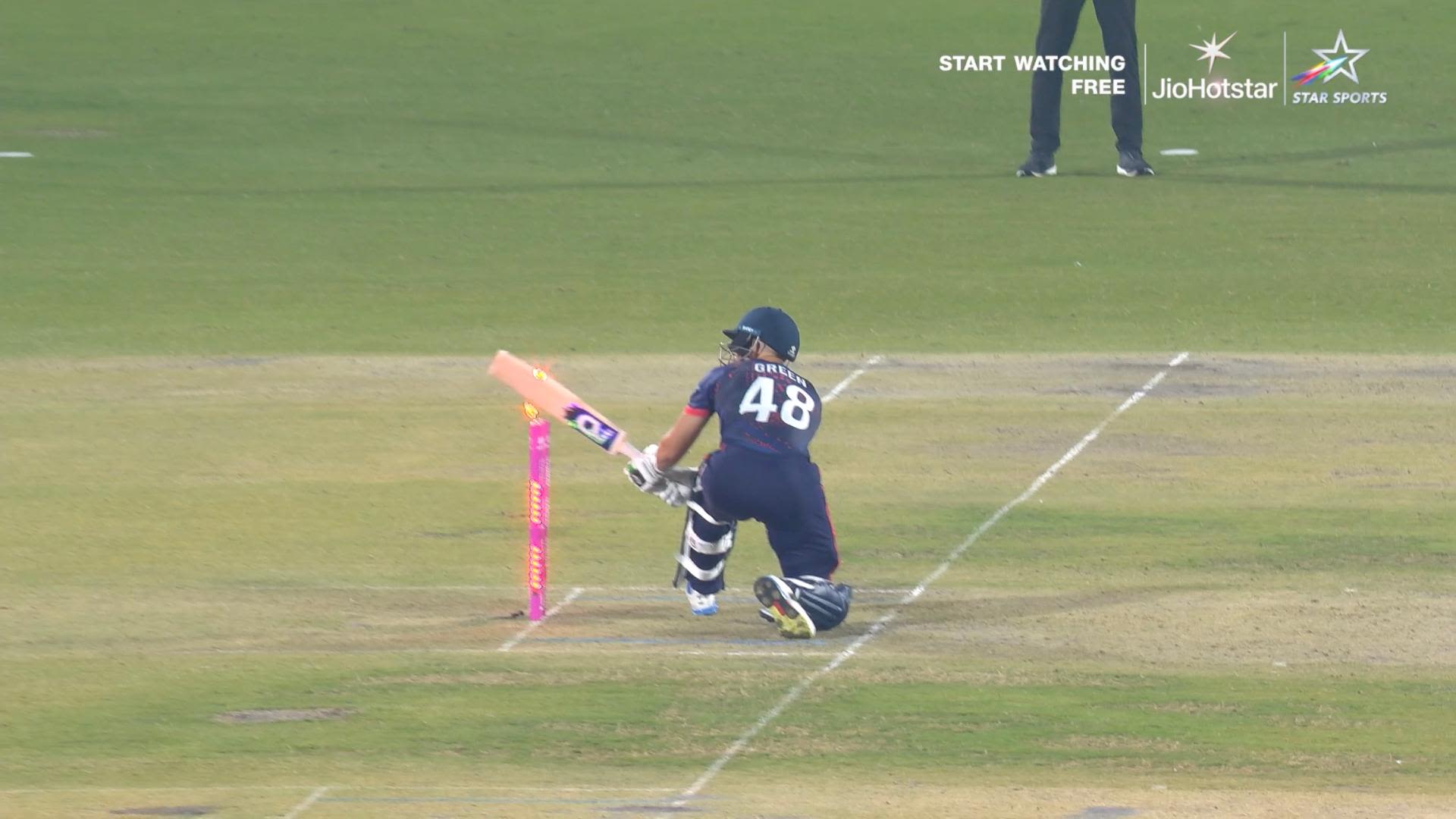Watch - Zane Green gets hit wicket | ESPNcricinfo.com