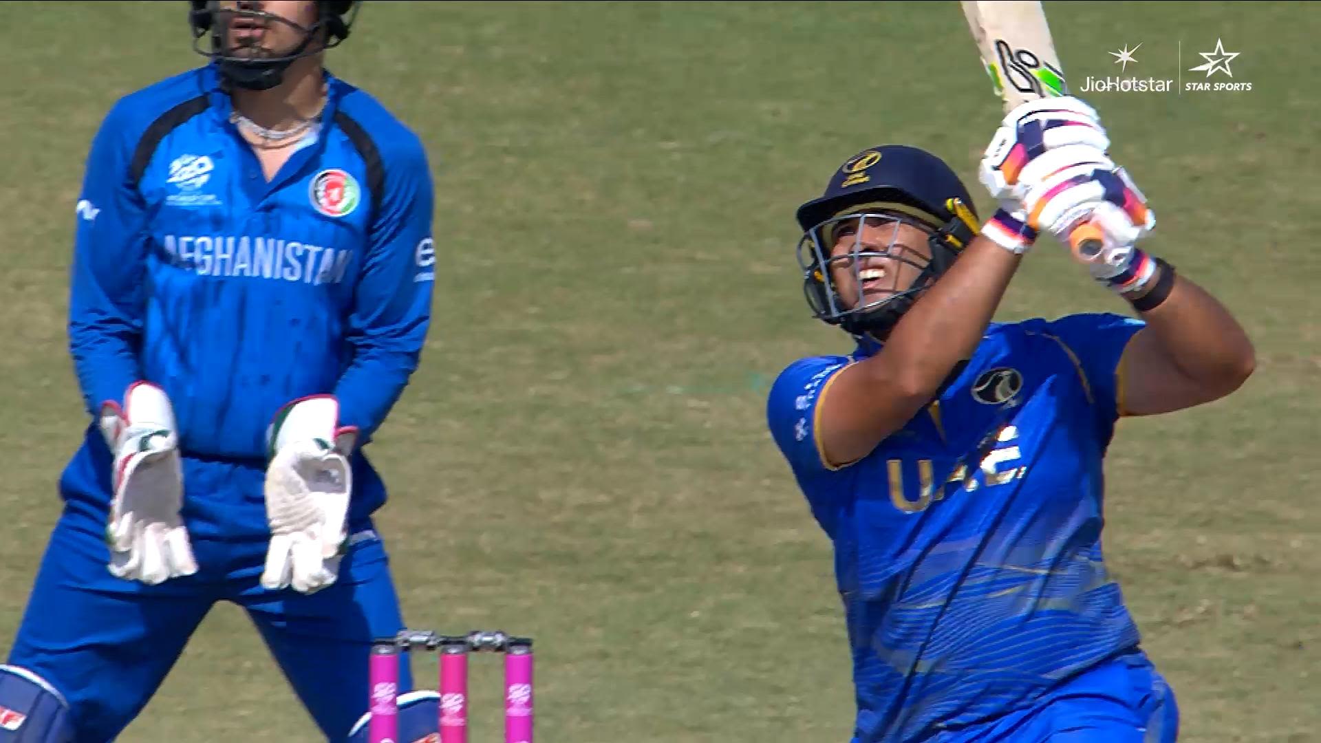 Watch - Sharafu's inside-out six against Noor | ESPNcricinfo.com