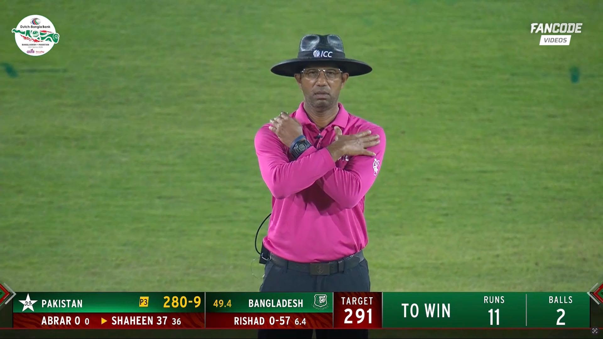 Ban vs Pak 3rd ODI highlights - Bangladesh get review overturned off ...