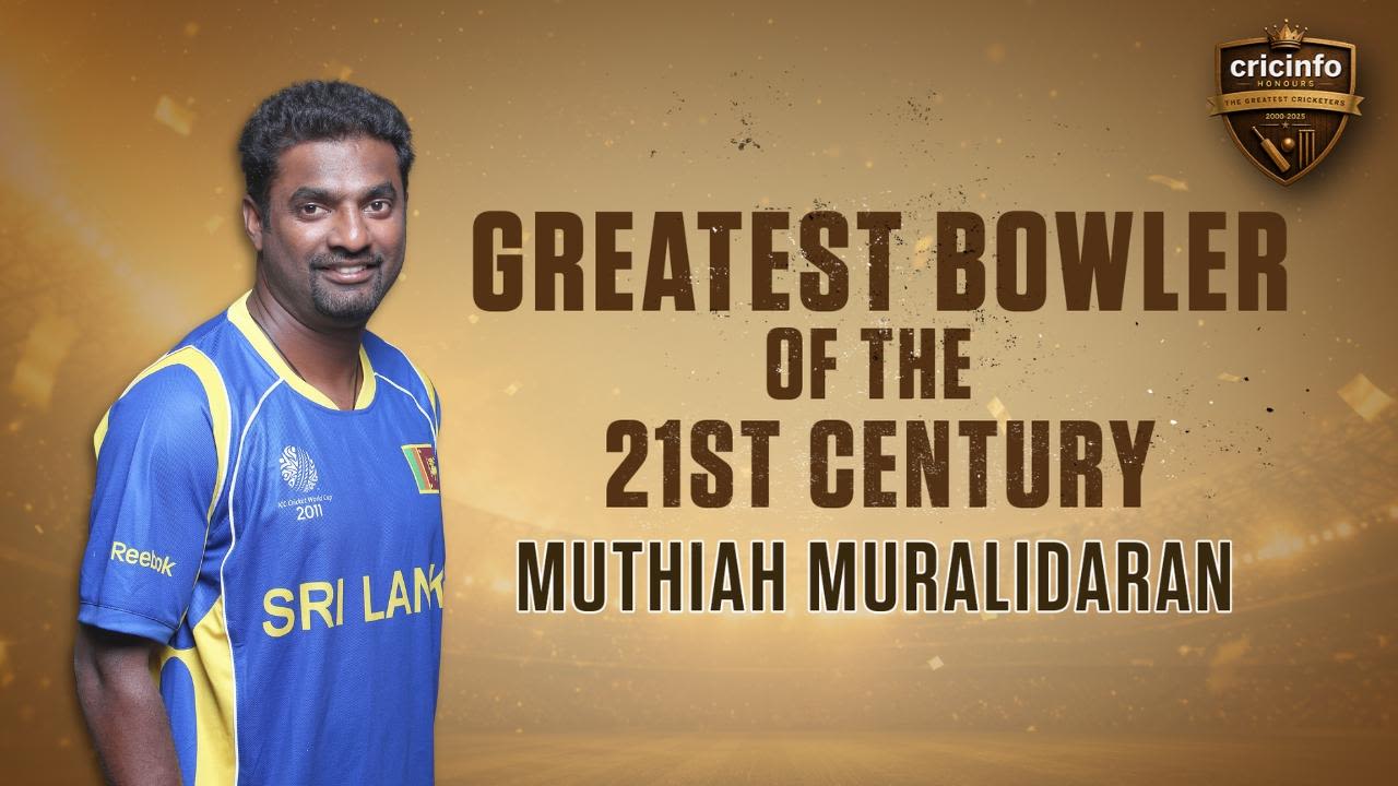 Muthiah Muralidaran: 'I'm humbled by this prestigious award ...