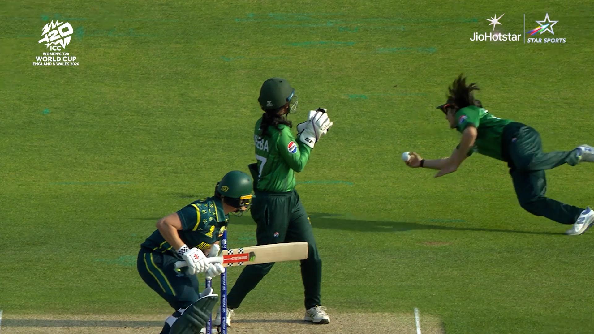 Women's T20 World Cup 2026 - Aus vs Pak - Watch - Gull Feroza takes a ...