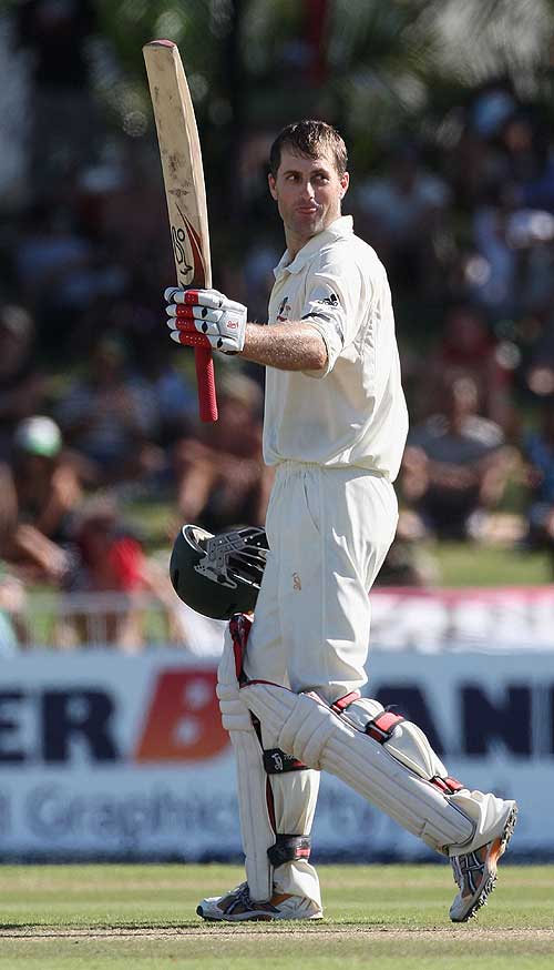 Simon Katich celebrates his seventh Test hundred | ESPNcricinfo.com
