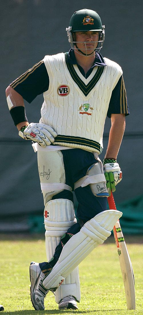 Marcus North waits for his turn to bat at the nets | ESPNcricinfo.com