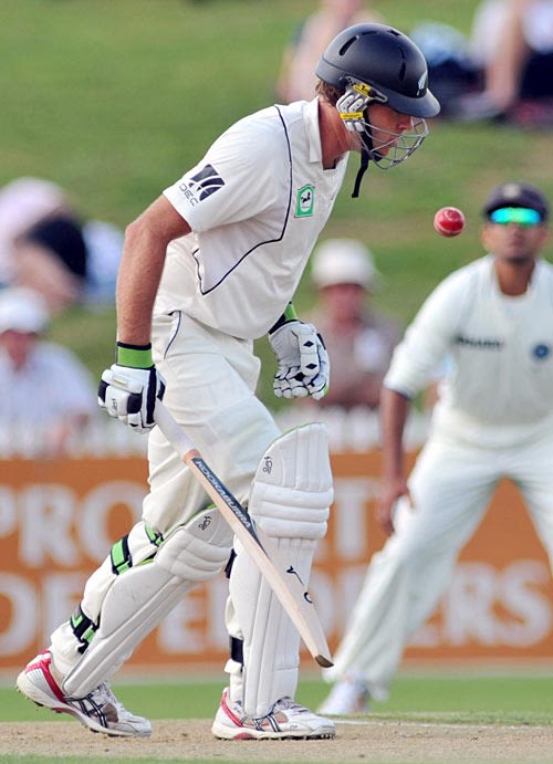 Tim McIntosh plays one that bounces a bit more | ESPNcricinfo.com