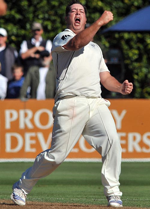 Jesse Ryder celebrates after trapping Yuvraj lbw | ESPNcricinfo.com