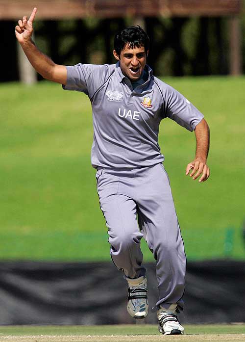Zahid Shah celebrates a strike against Netherlands | ESPNcricinfo.com