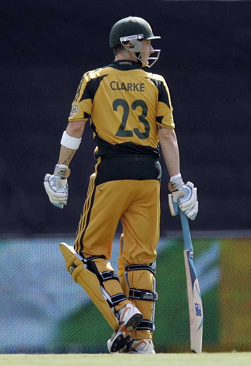 Michael Clarke looks back and sees confirmation that he was indeed out ...