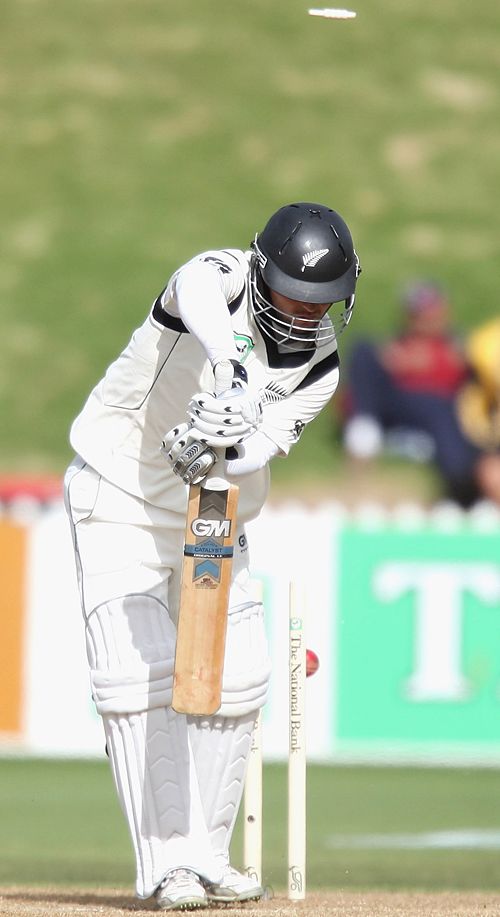 Daniel Flynn plays on to a Zaheer Khan delivery | ESPNcricinfo.com