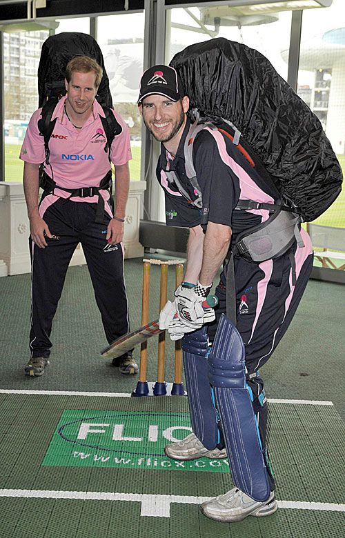 Gareth Wesley and Glen Lowis pose for a photocall before setting off to ...