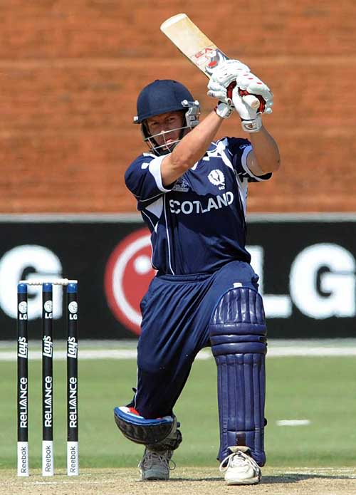 Jan Stander hit an unbeaten 80 to rescue Scotland's innings ...