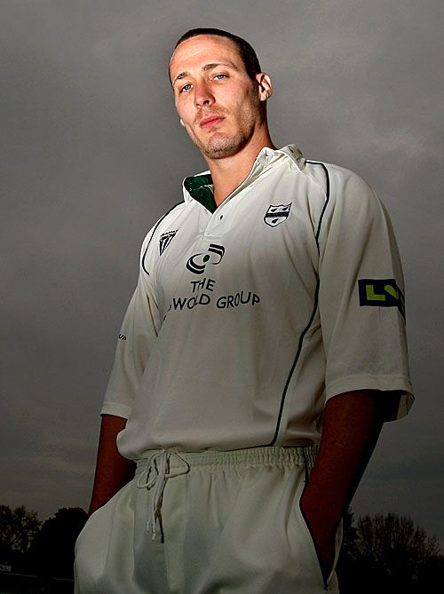 Simon Jones poses during the Worcestershire photocall | ESPNcricinfo.com